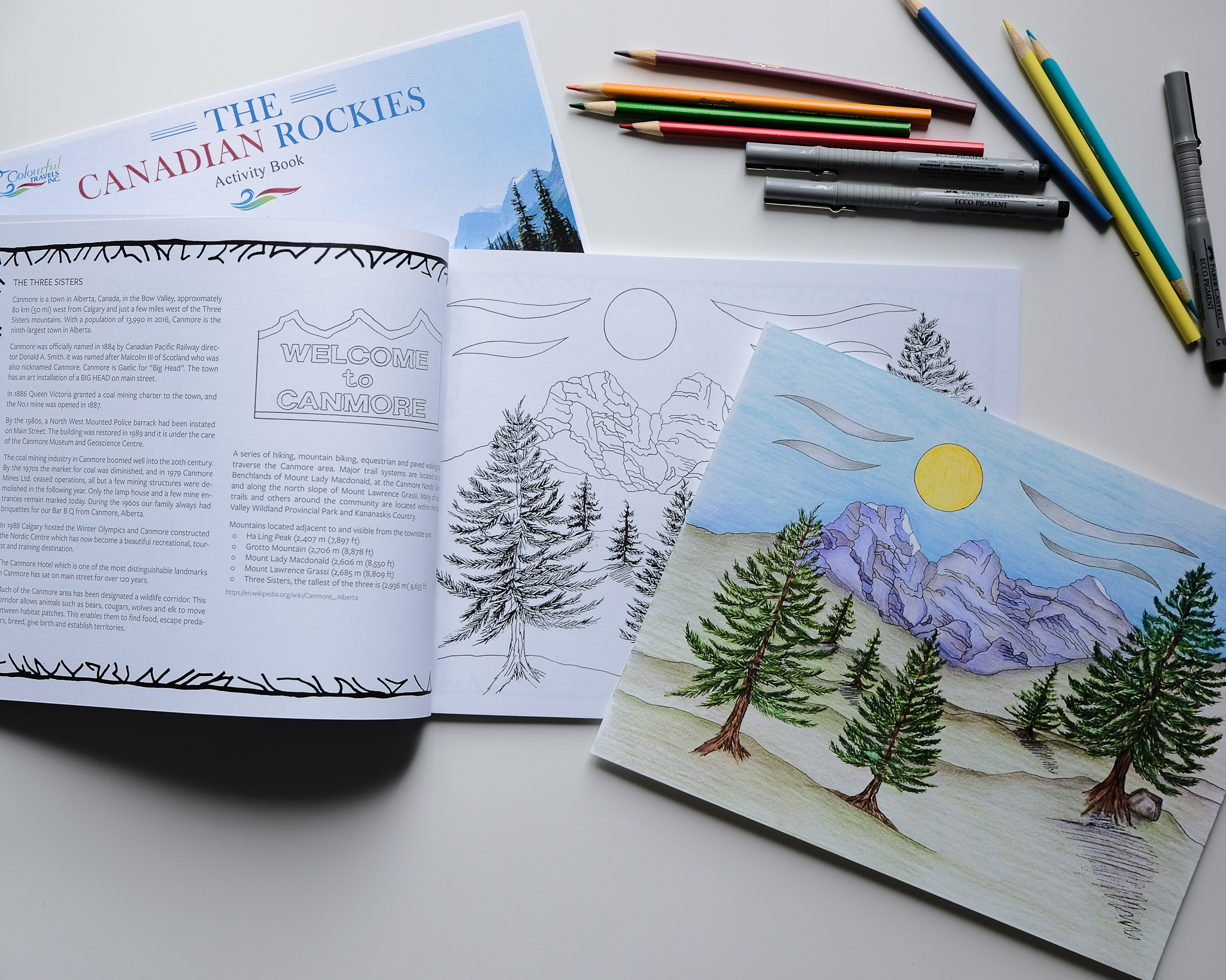 The Canadian Rockies – Sights of Canada Activity and Colouring Books ...
